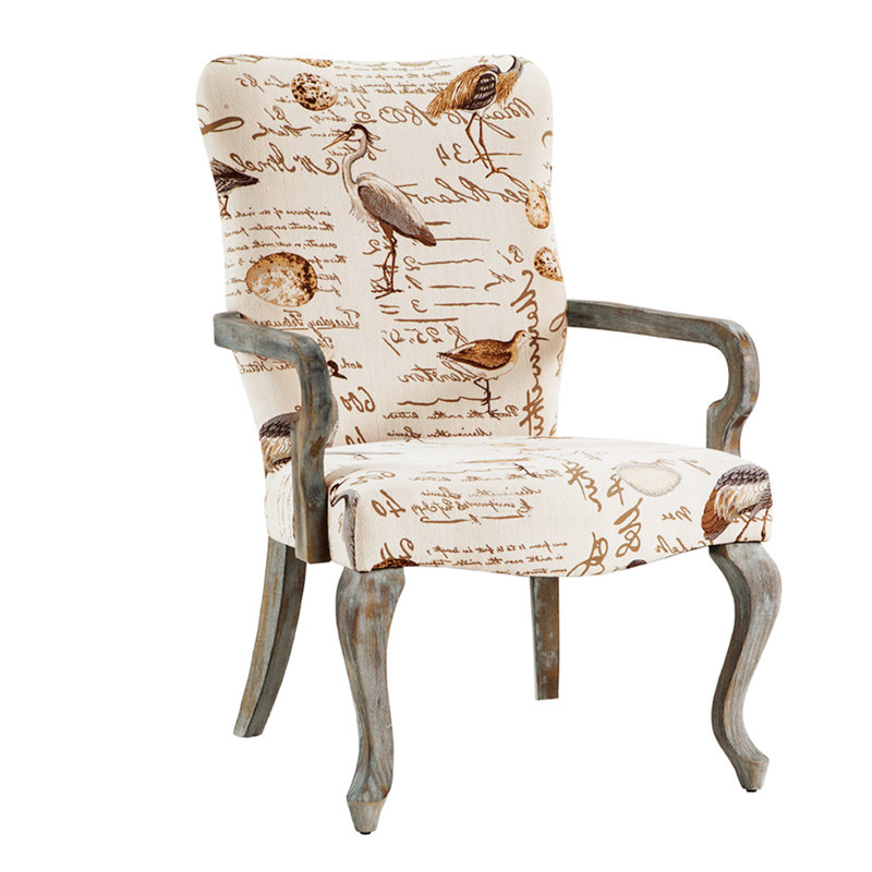 One Allium Way® Adhafera Goose Neck Arm Chair | Wayfair