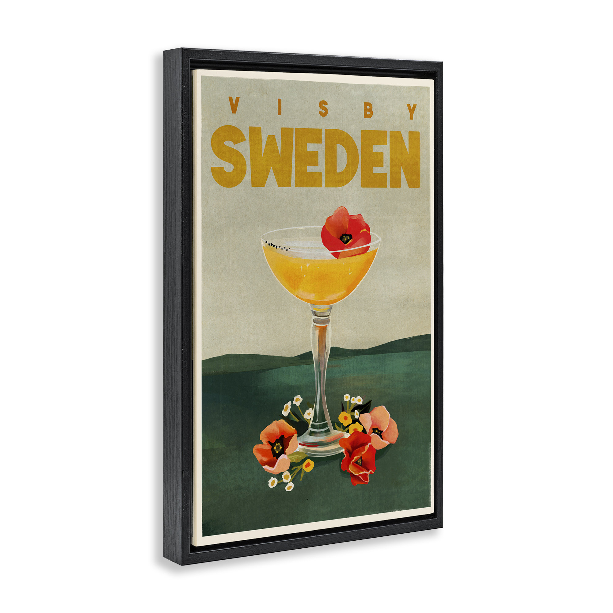 Winston Porter Visby Sweden Cocktail Framed Floater Canvas by The ...