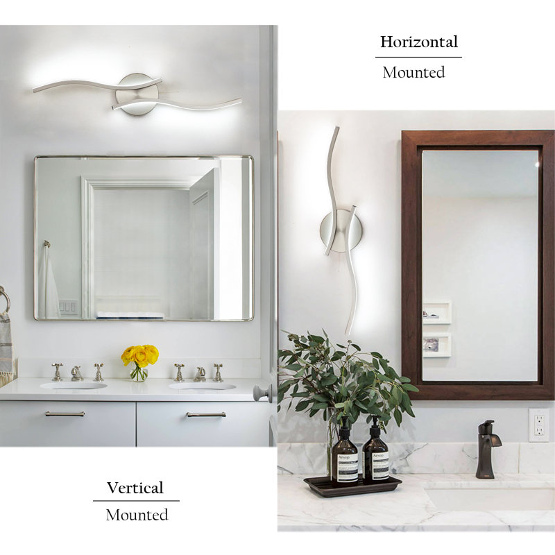 Orren Ellis Philpott 2-Light Dimmable LED Vanity Light & Reviews | Wayfair