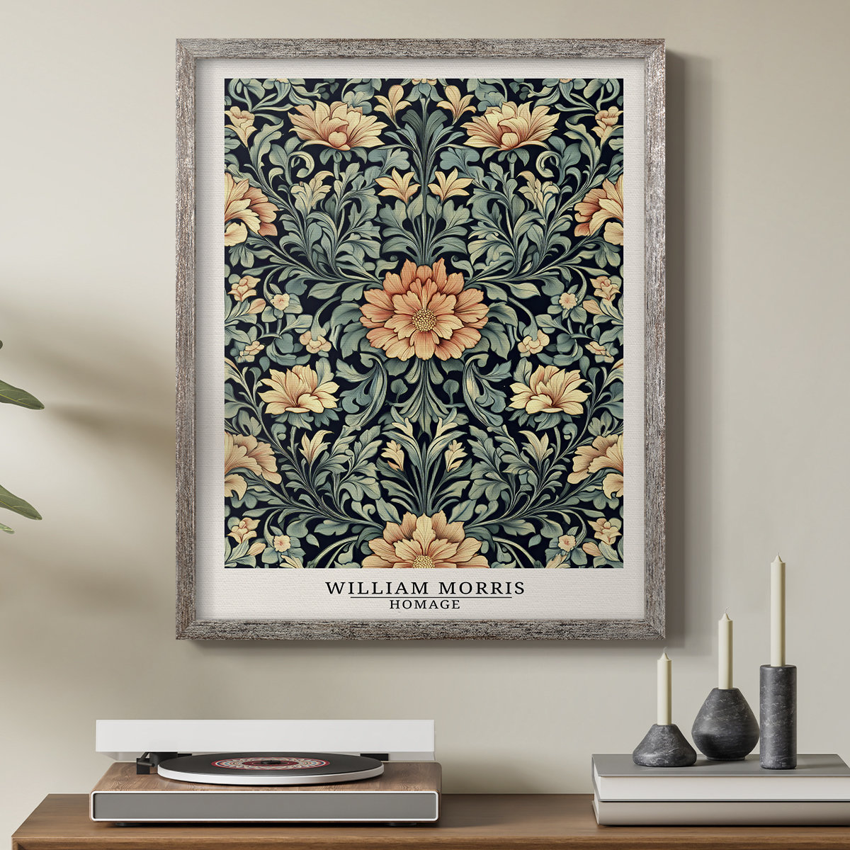 Winston Porter WM MORRIS Series DCCCLXXVI Framed Print - Solid Wood ...