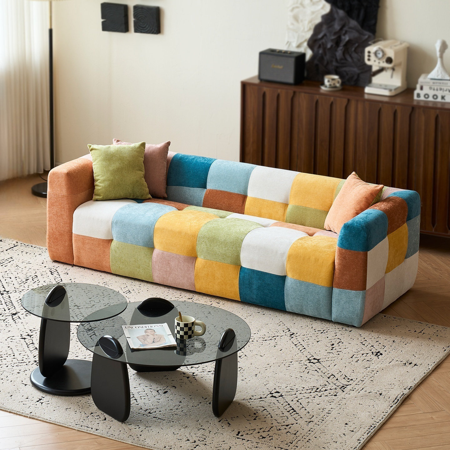 Hokku Designs Creative Multi-Color Sofa | Wayfair