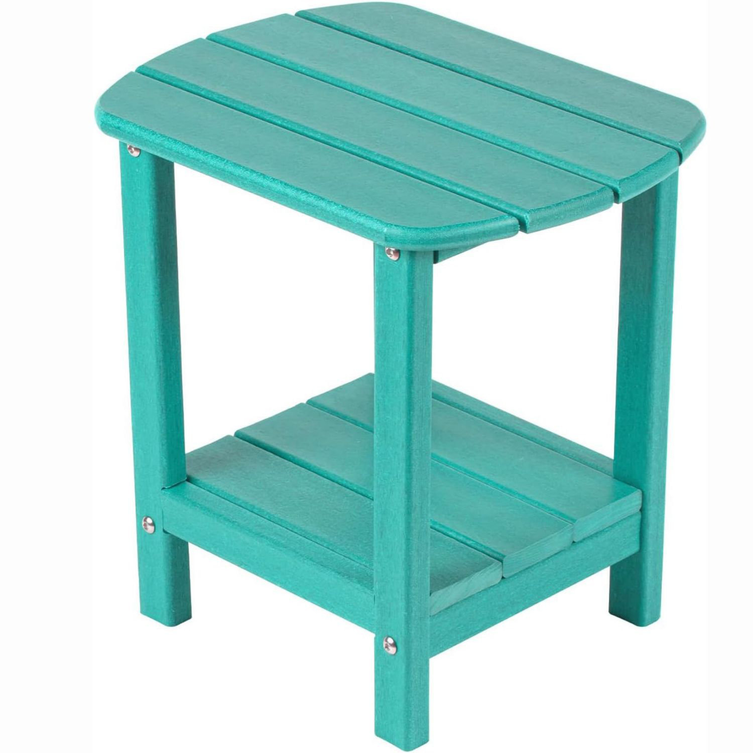 Arlmont & Co. Color Rectangular Outdoor Side Table | Wayfair