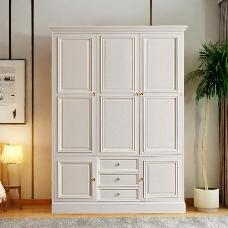 Parttlion French style modern simple wardrobe | Wayfair