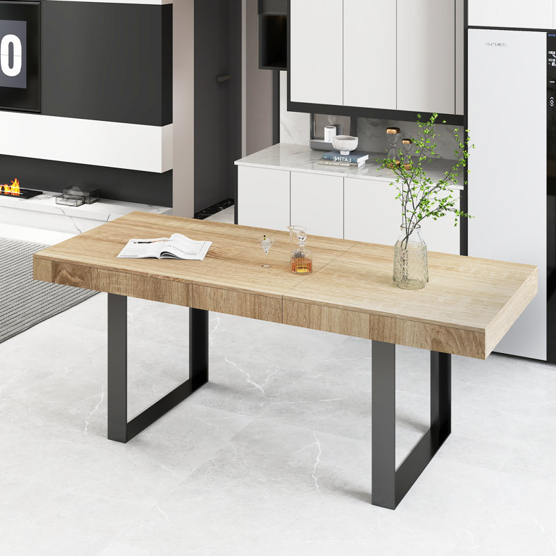 Ebern Designs Rectangular Extendable Dining Table & Reviews | Wayfair