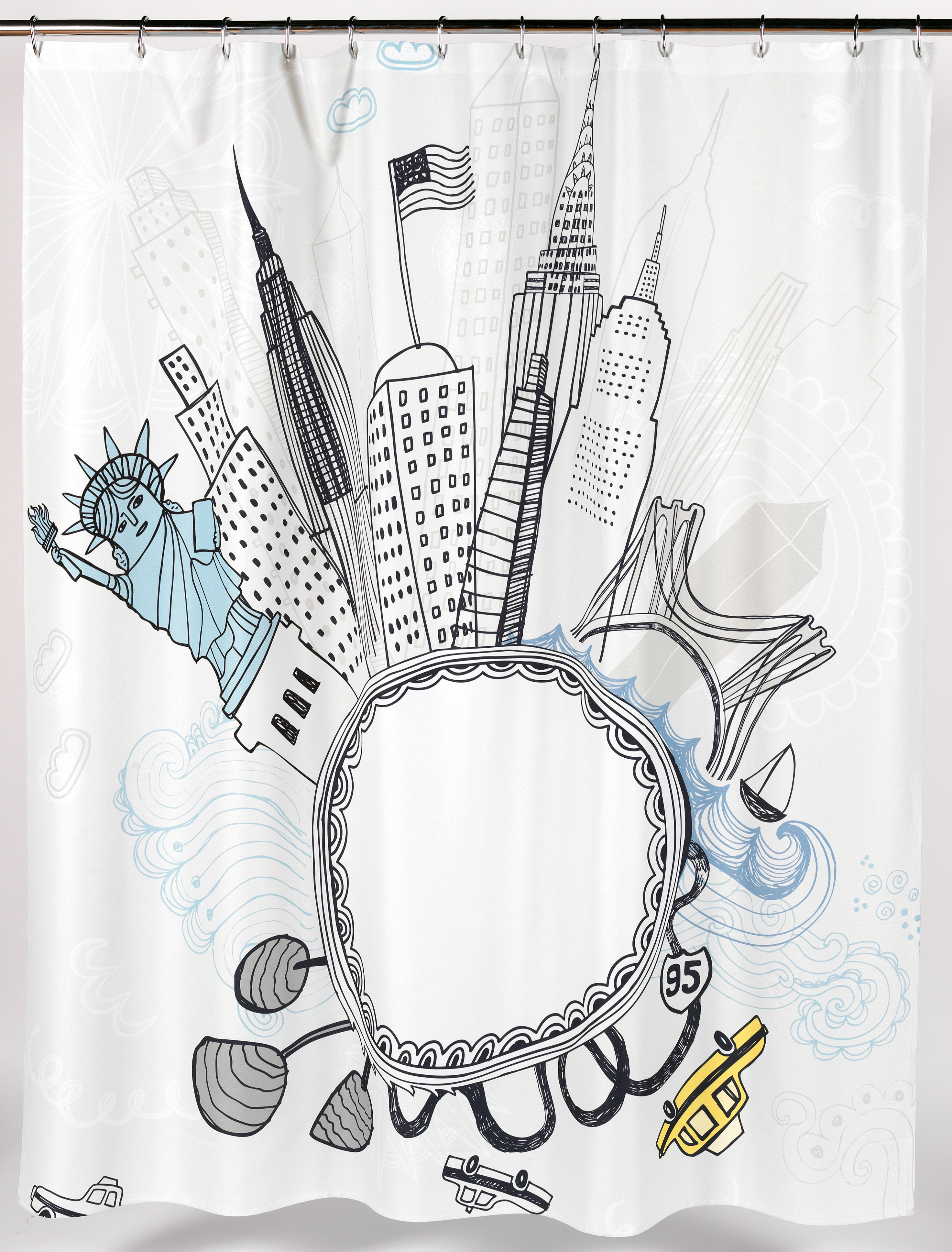 Latitude Run® Jamarley Single Shower Curtain | Wayfair