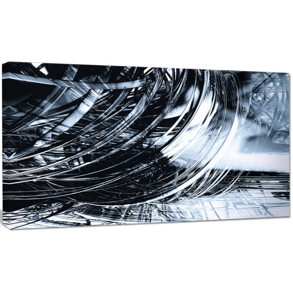 DesignArt " Black Spiral " on Canvas - Wayfair Canada