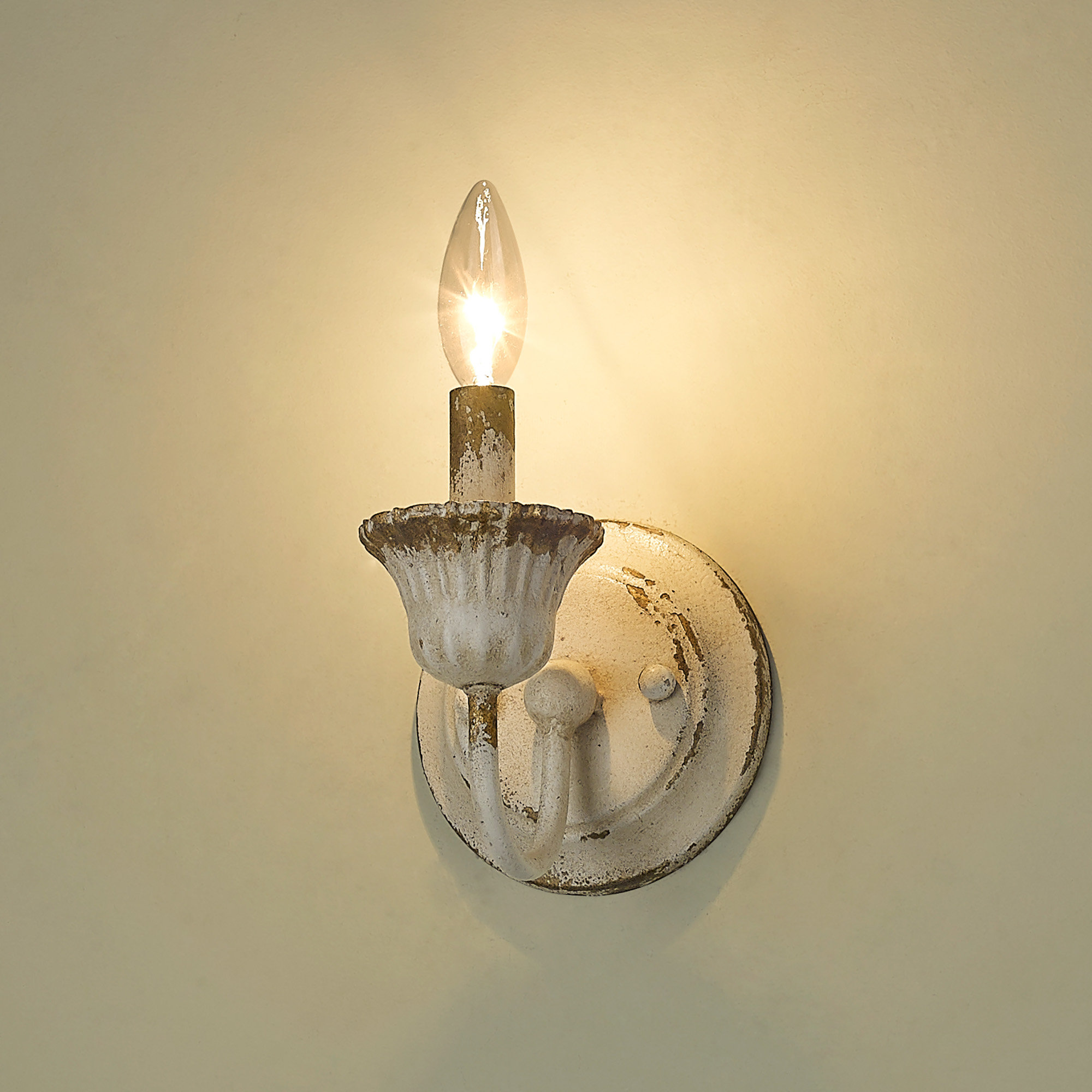 Laurel Foundry Modern Farmhouse Chevonne Steel Candle Wall Light ...
