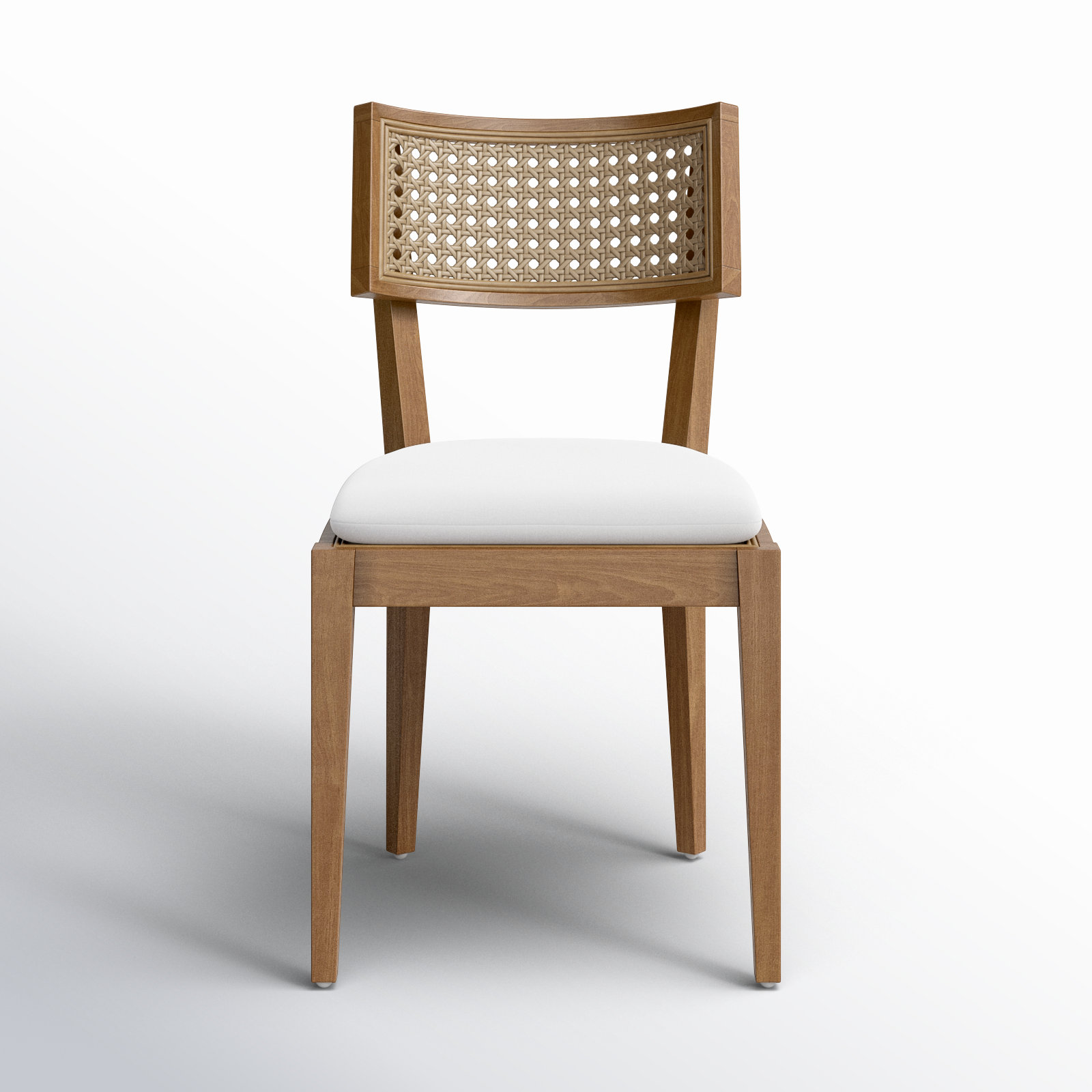 Joss & Main Devi Teak Outdoor Dining Side Chair with Cushion | Wayfair