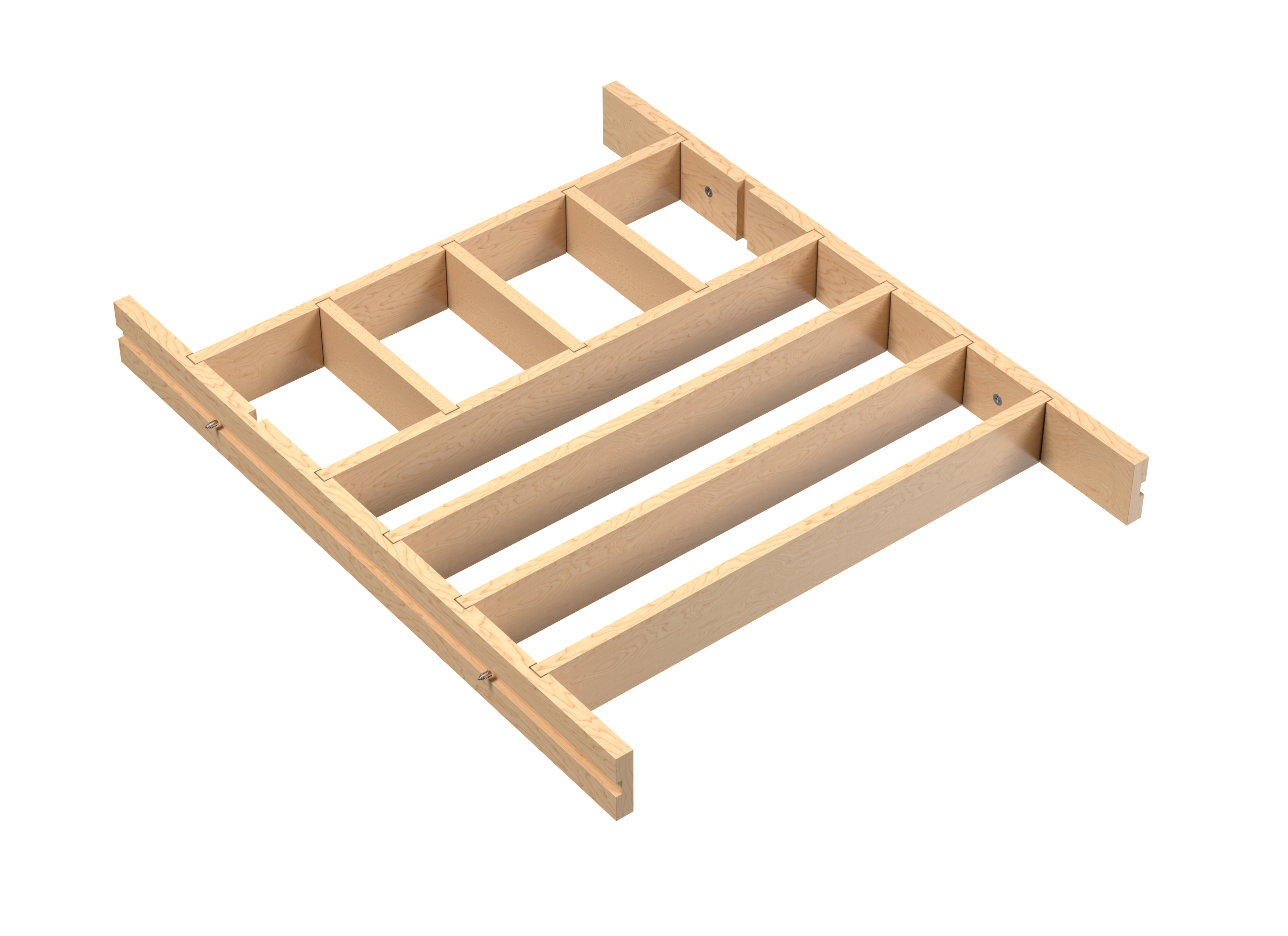 Rev-A-Shelf Wood Shallow Drawer Divider Insert 30" Cabinet | Wayfair