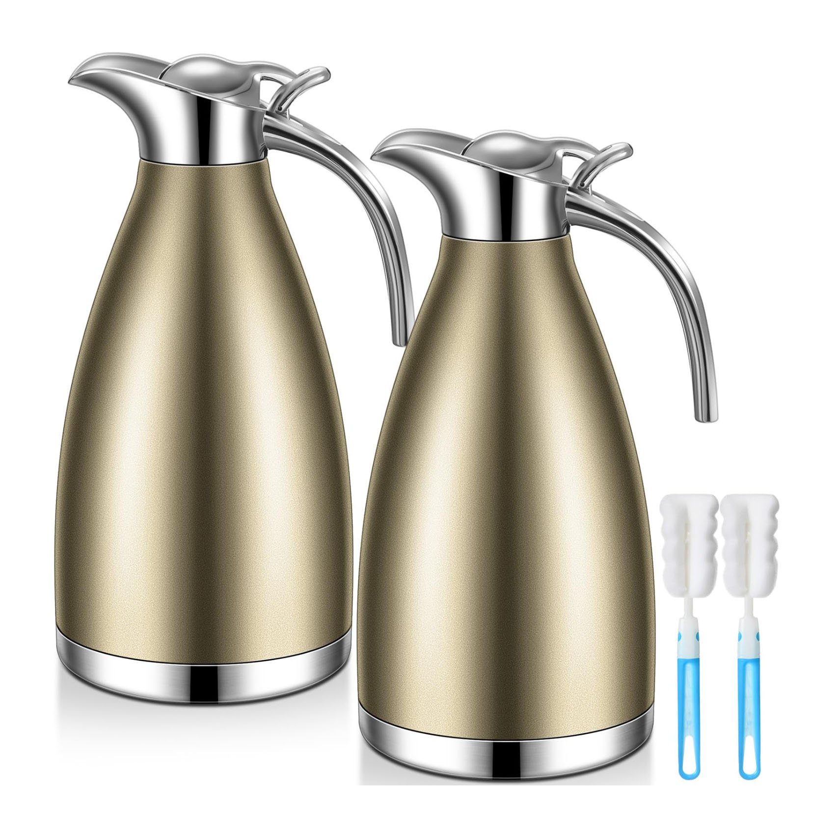 Stack man 2 Pcs 68 Oz Thermal Coffee Carafe Insulated Stainless Steel ...
