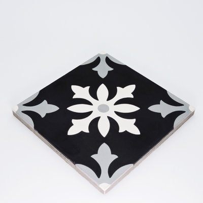 Moroccan Mosaic Venice 8" x 8" Cement Patterned Wall & Floor Tile ...