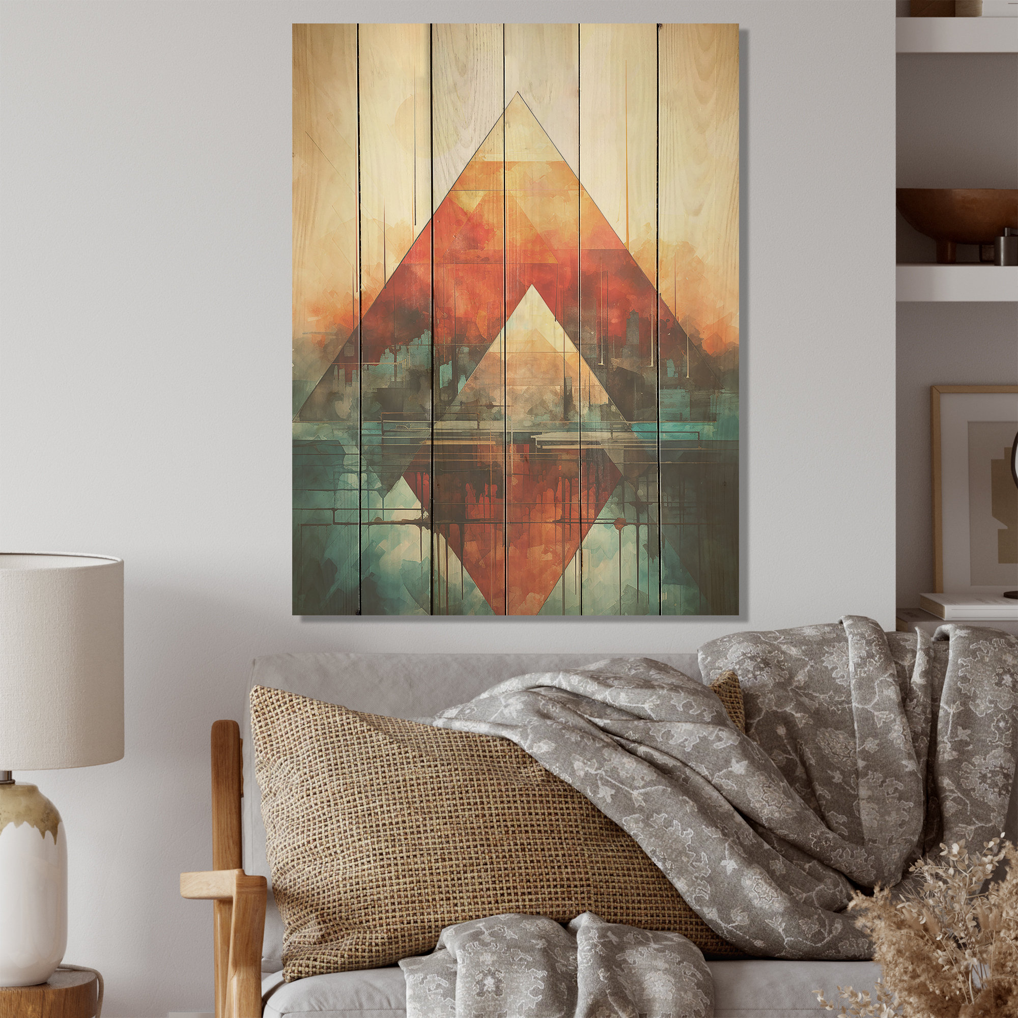 Ophelia & Co. Pyramid Of Colors Mexican Art - Mexican Art Wood Wall Art ...
