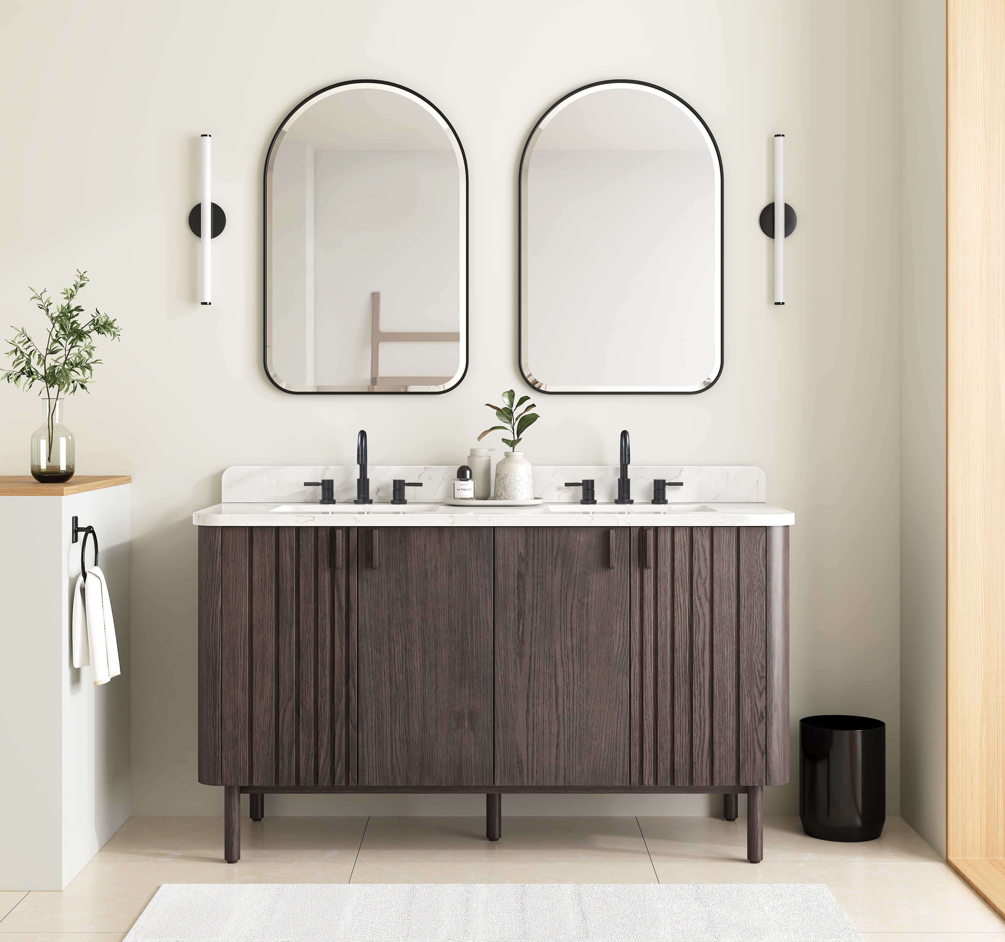 Avanity Blakely 60" Free Standing Double Bathroom Vanity with Quartz ...
