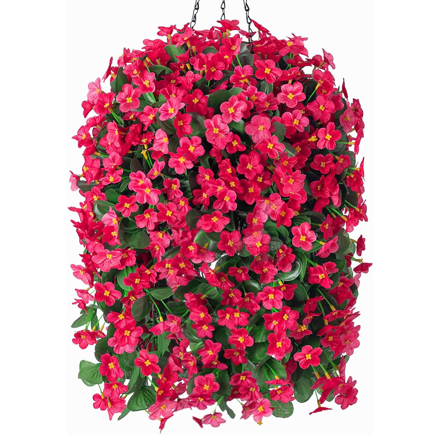 One Allium Way Artificial Fake Hanging Flowers Plants Baskets For ...