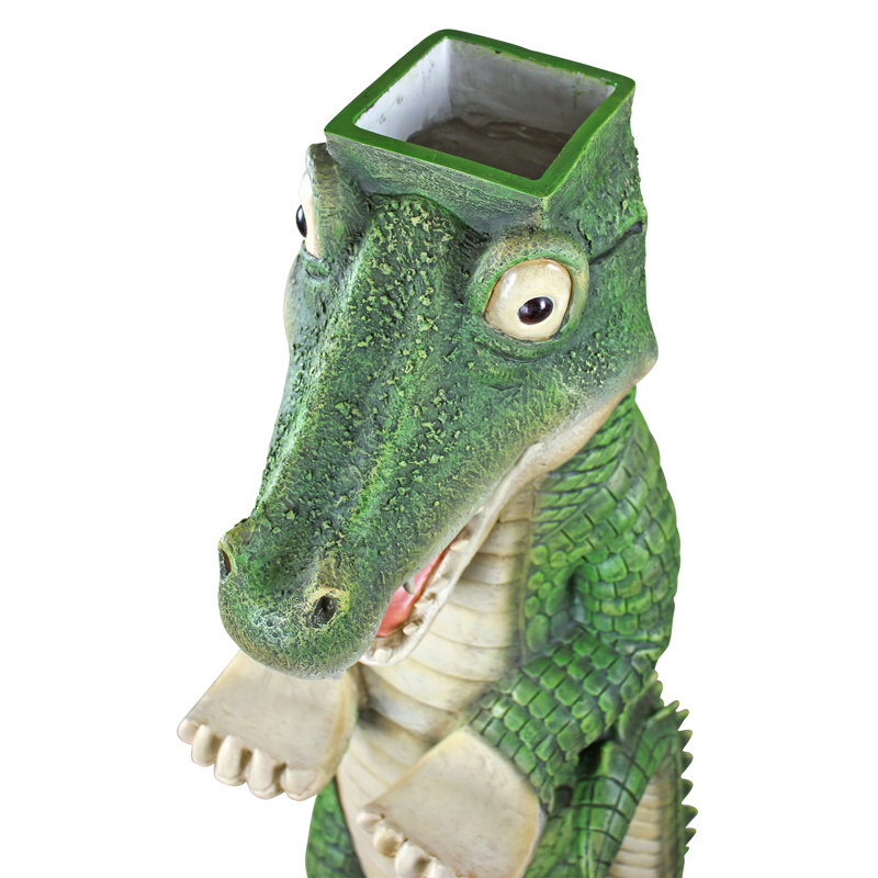 Design Toscano Postal Gator Mailbox Post Sleeve Statue & Reviews | Wayfair