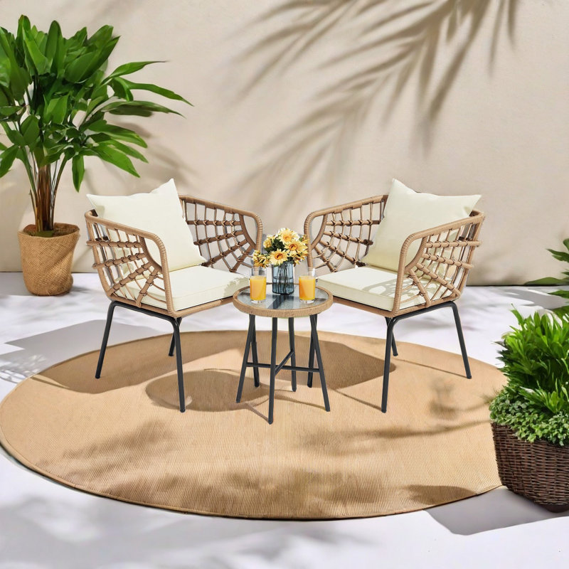 Bay Isle Home™ 2 - Person Outdoor Seating Group "& Reviews" | Wayfair