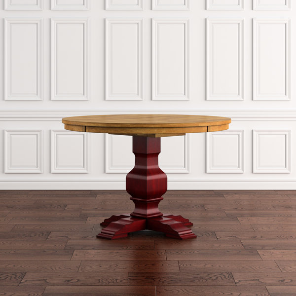 Three Posts™ Fortville Round Solid Wood Dining Table & Reviews | Wayfair