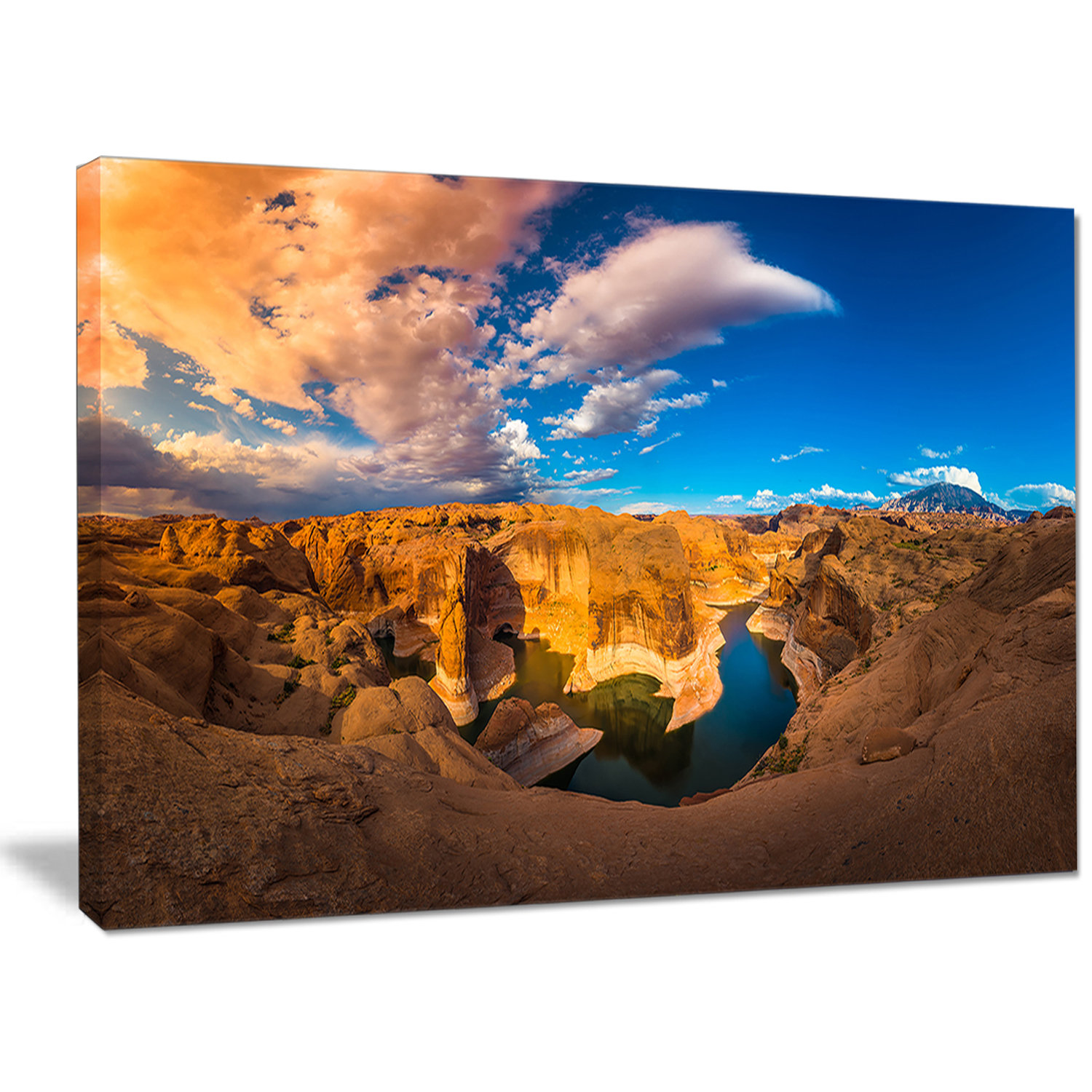 East Urban Home 'Reflection Canyon Lake Powell' Framed Photographic ...