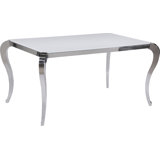 Stainless Steel Kitchen & Dining Tables You'll Love | Wayfair