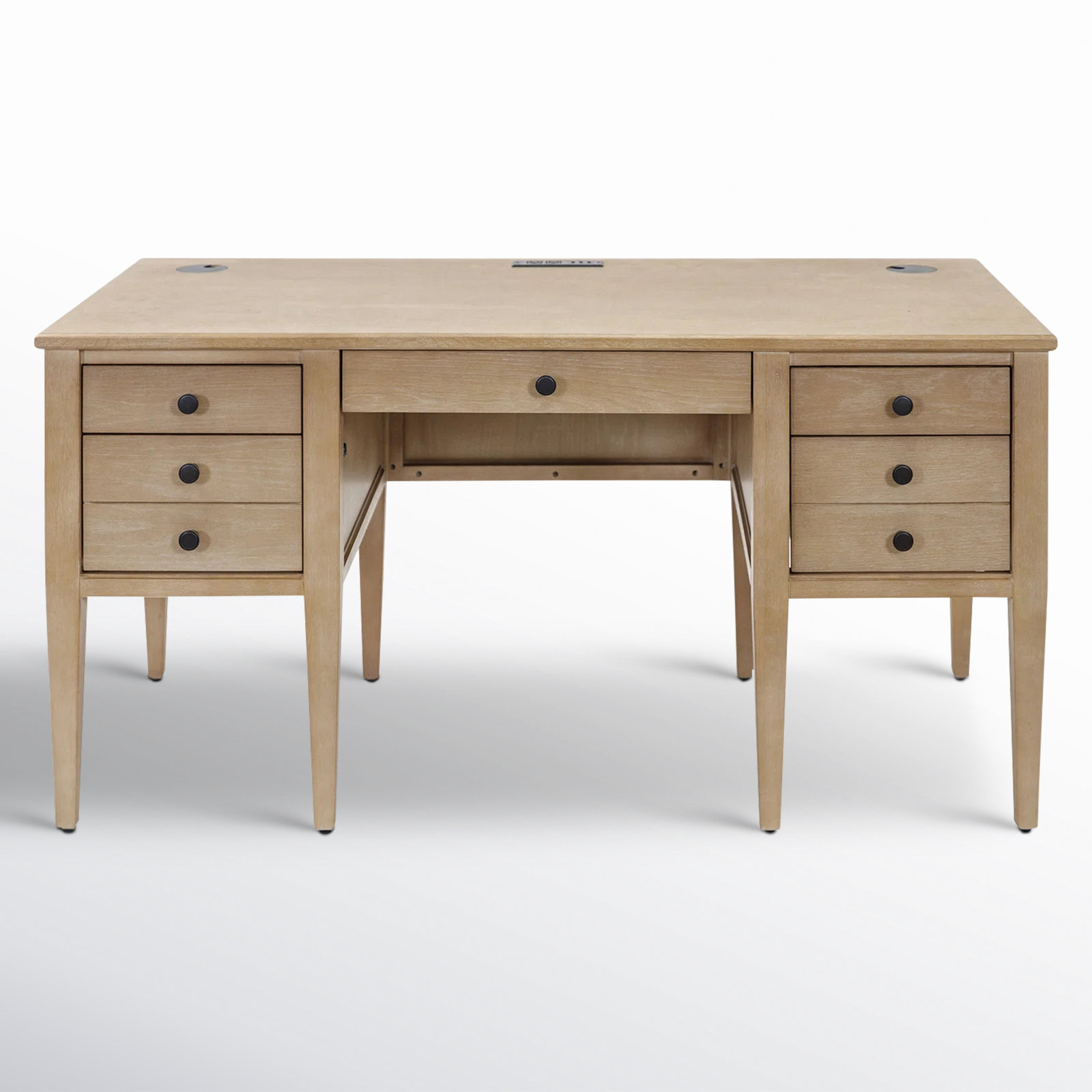 Birch Lane™ Gayle Solid Wood Executive Desk & Reviews | Wayfair