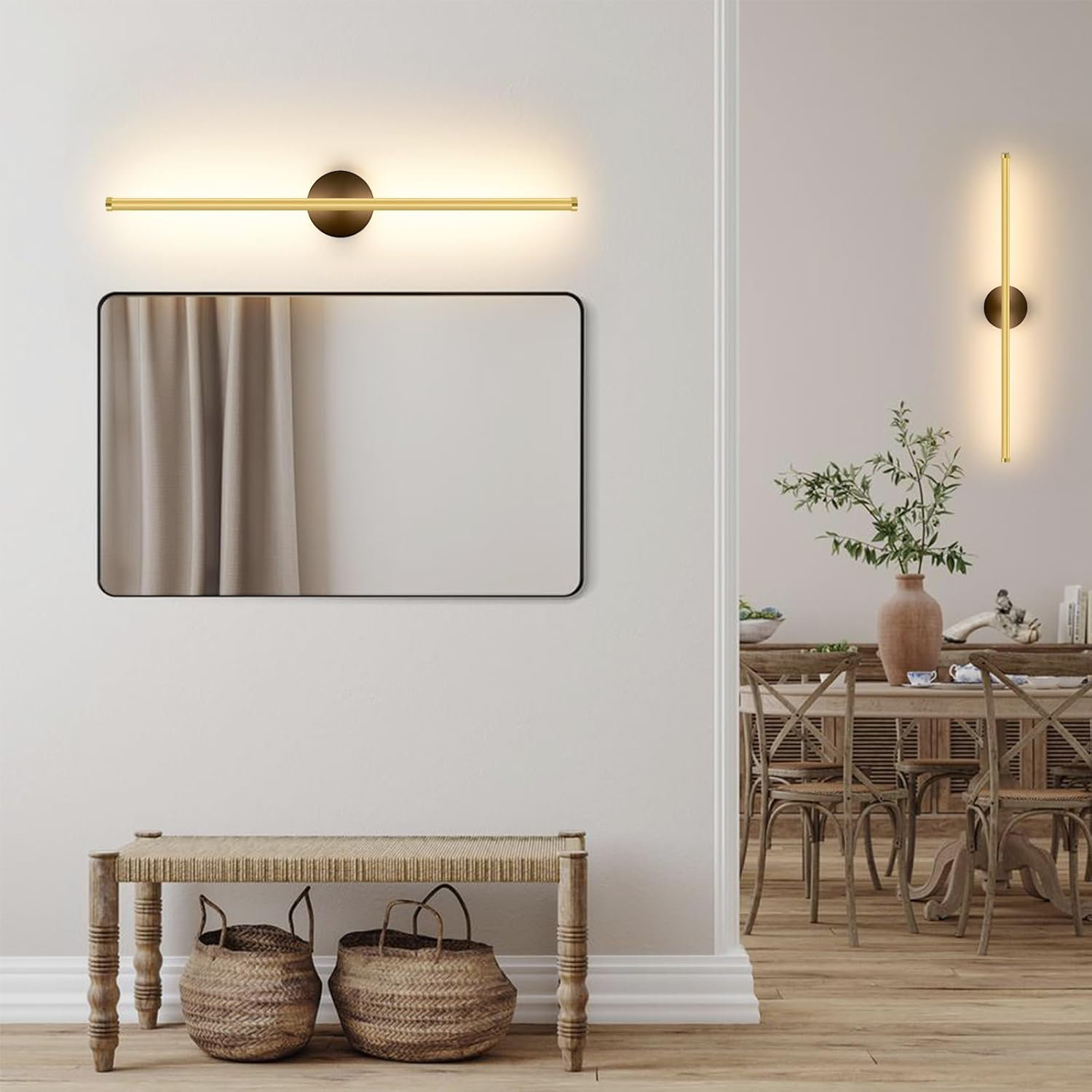Everly Quinn Rechargeable Battery Operated Wall Sconces With Remote ...