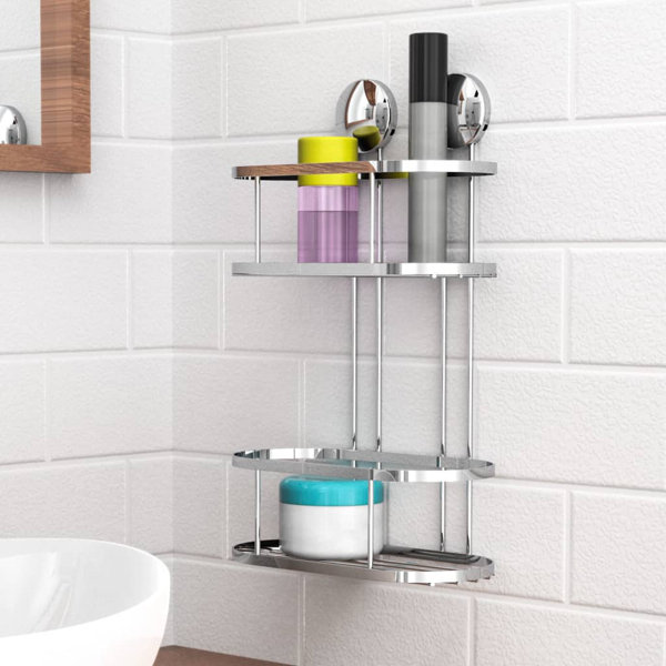 Belfry Bathroom EISL Shower Corner Rack Chrome 22x11x34 cm | Wayfair.co.uk