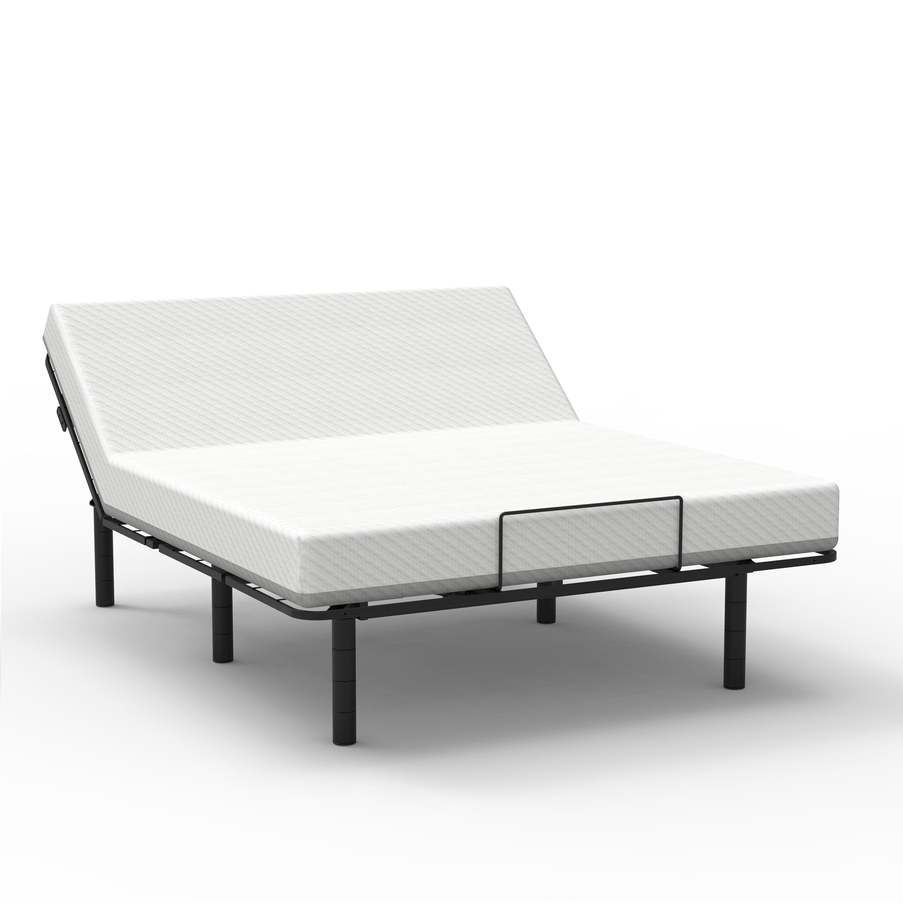 Alwyn Home Zero-Clearance Adjustable Bed Base Frame Head and Foot ...