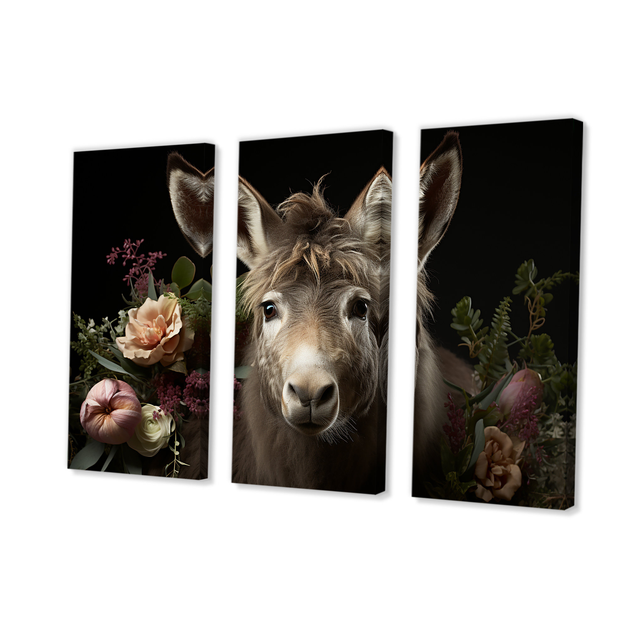 August Grove® Medieval Rural Donkey Caricature I - Donkey Wall Art ...