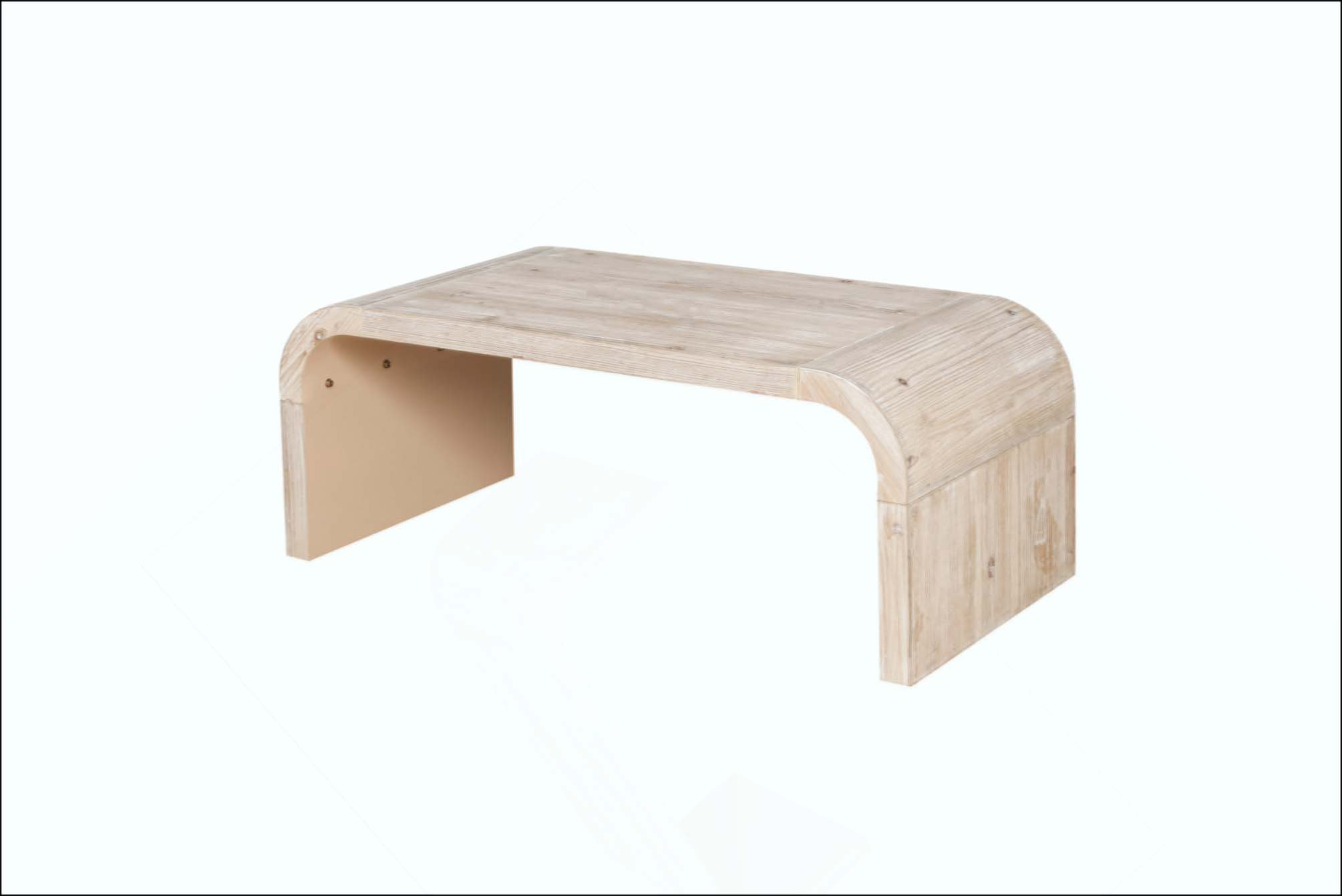 August Grove® Farmhouse Vintage Crafts Coffee Table,Curved Art Deco ...