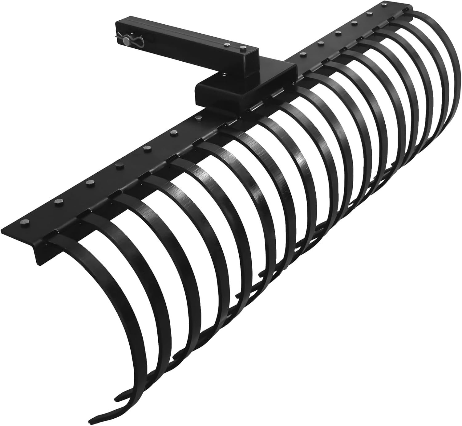 Dakota Fields Landscape Rake, 49 Inch Pine Straw Rake with 17 Tines ...