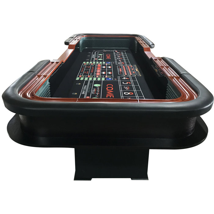 IDSOnlineCorp 12 Foot Deluxe Craps Dice Table with Diamond Rubber | Wayfair