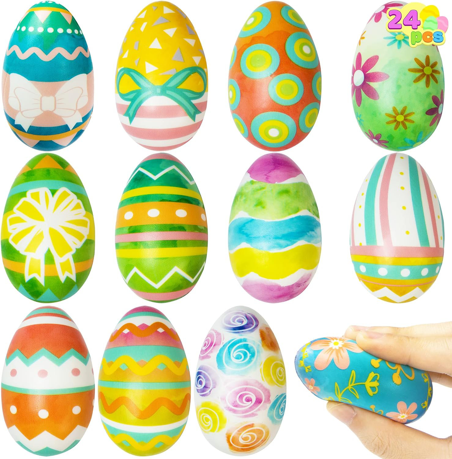 The Holiday Aisle® 12 PCS Easter Squishy Toy Eggs Slow Rising Stress ...