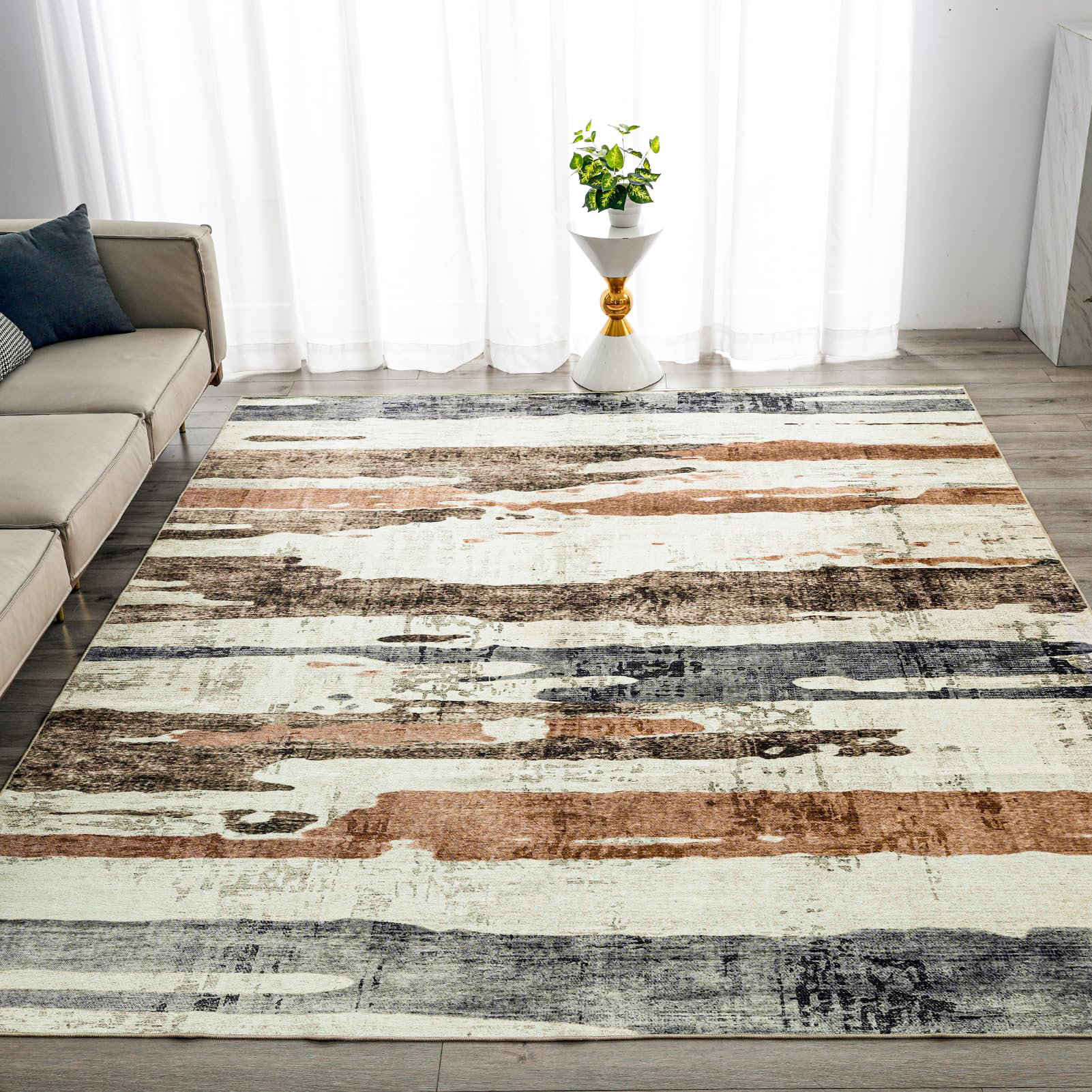 Wrought Studio Rectangle Rectangle 4' X 6' Area Rug | Wayfair