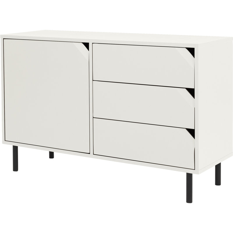 Tenzo Corner 46.02" Wide 3 Drawer Sideboard | Wayfair
