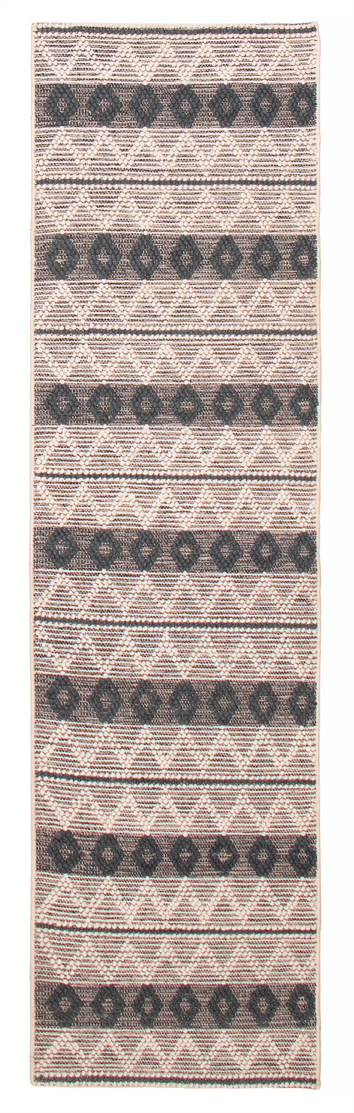 Union Rustic Sienna Cream, Dark Grey Rug 2'8" x 10'0" - Wayfair Canada