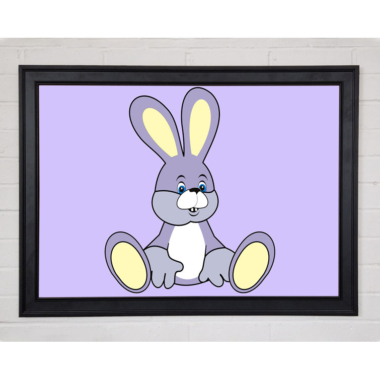 Harriet Bee Rabbit Sitting Down Lilac - Single Picture Frame Art Prints ...