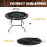 Barrington Billiards Company Barrington Billiards 6 Player Poker Table ...