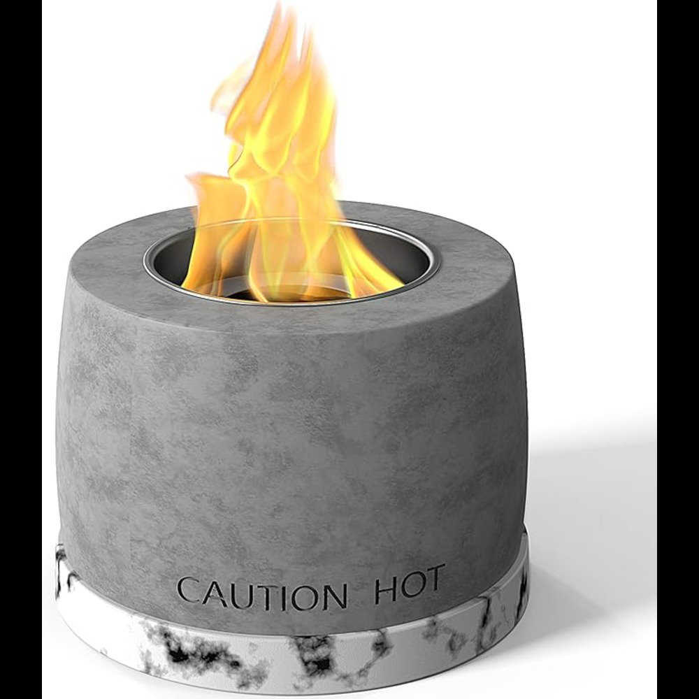 Invenitiah Y&M Table Top Fire Pit, Portable Tabletop Fireplace Indoor ...