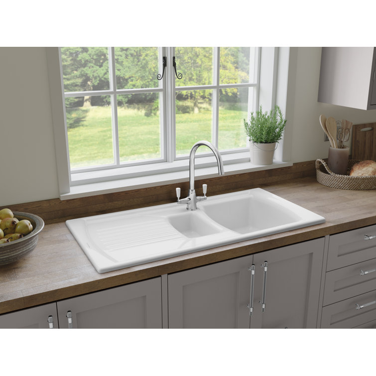 Rangemaster Sink & Taps 1.5 Bowl Inset Kitchen Sink | Wayfair.co.uk