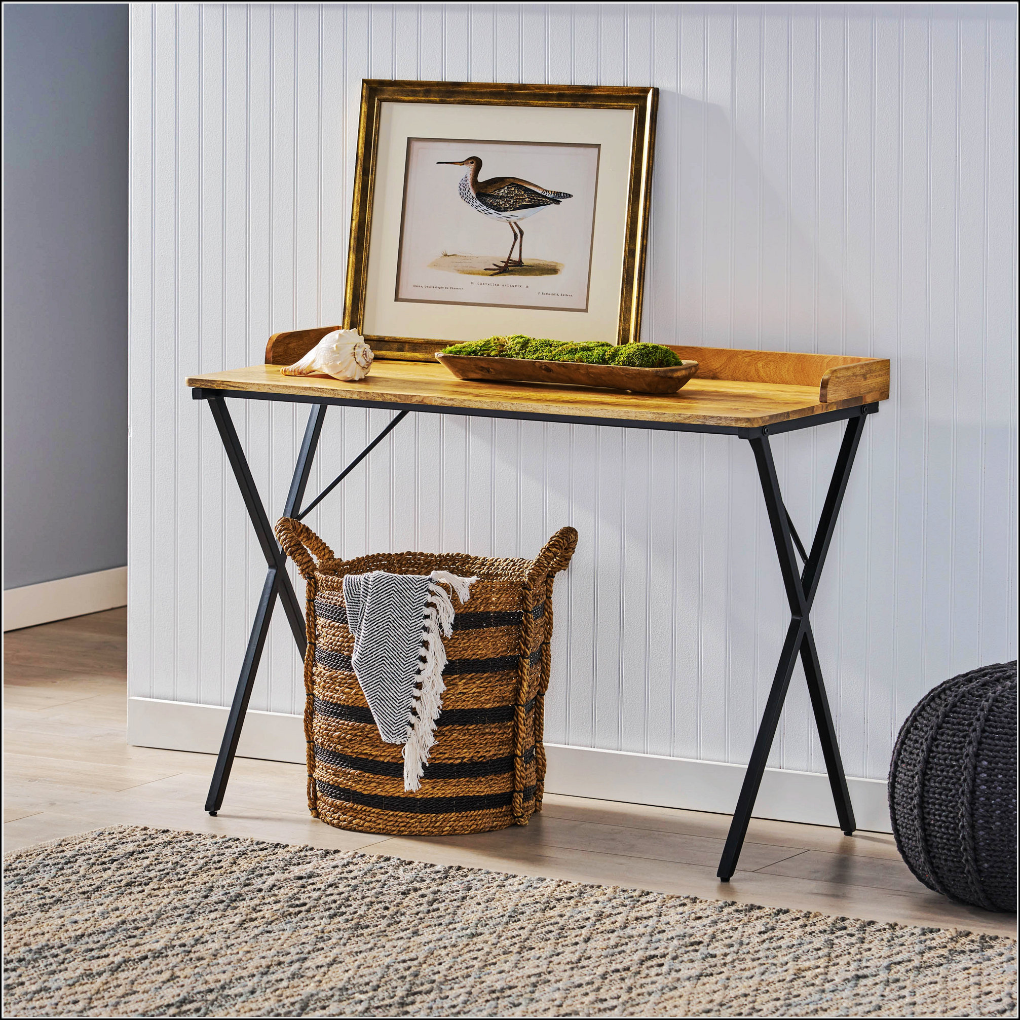 17 Stories Joppatowne 42'' Solid Wood Top Console Table | Wayfair