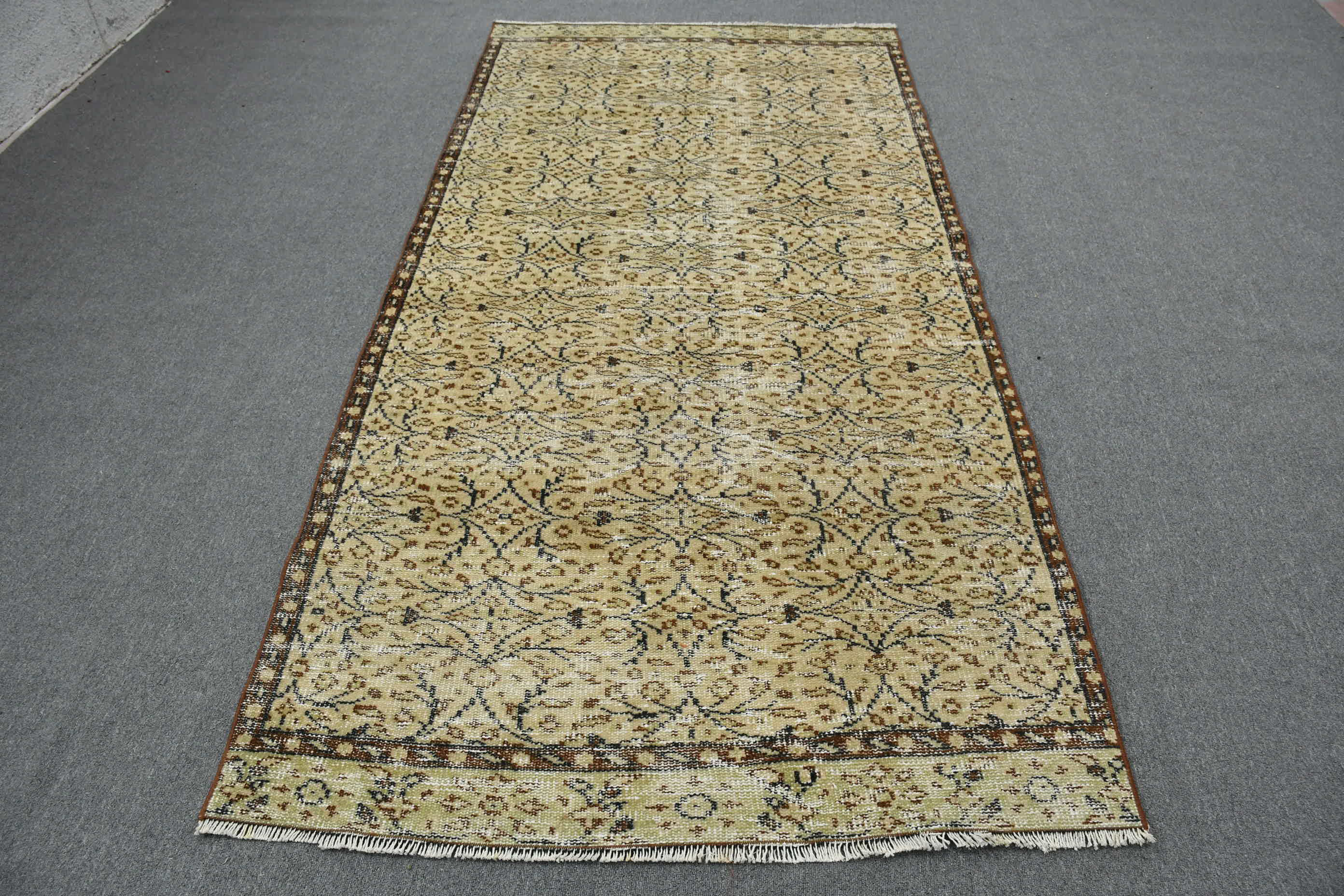 Canora Grey Handmade Green Oushak Turkish Vintage Rug for Bedroom and ...