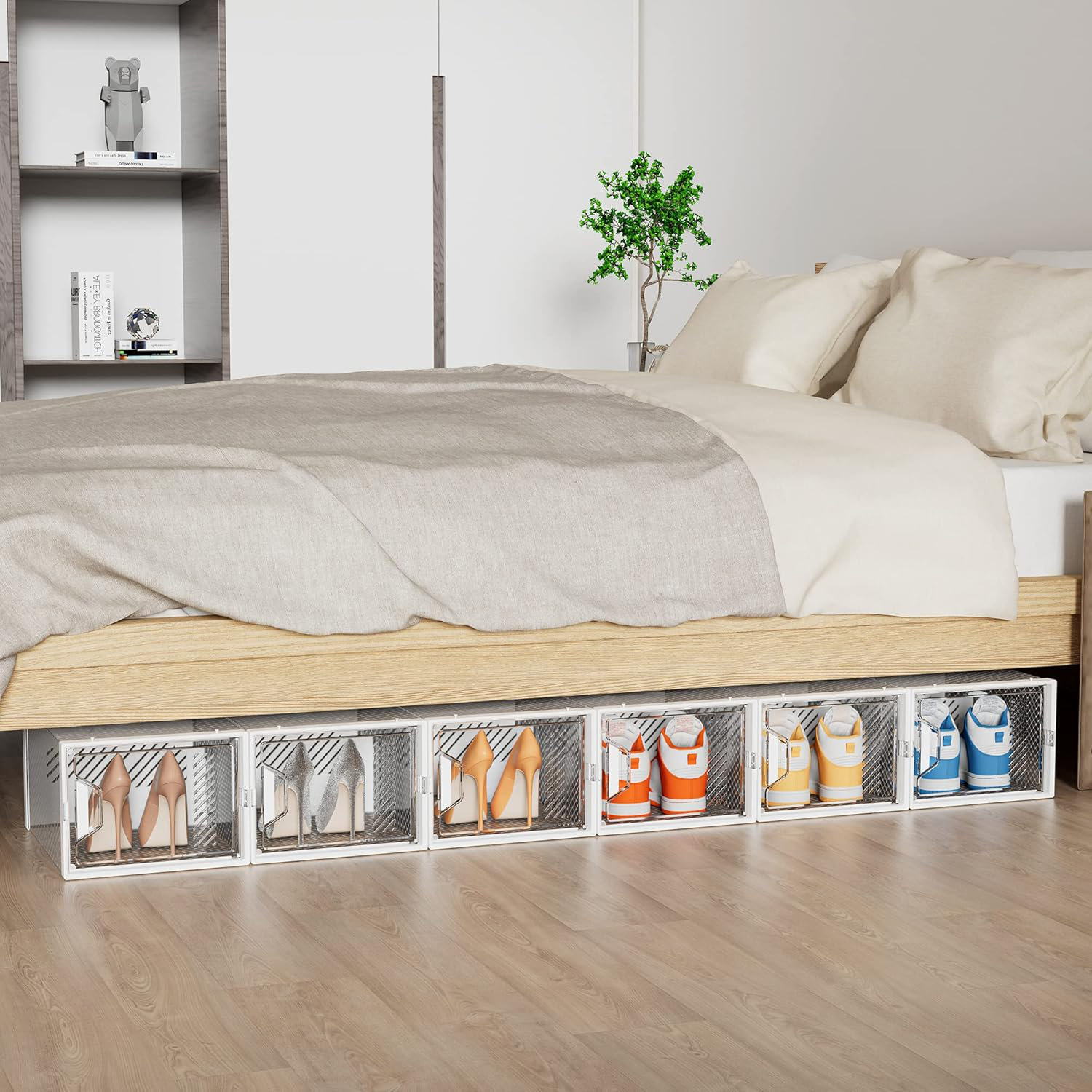 Rebrilliant Shoe Storage, 12 Pack X-Large Shoe Organizer For Closet ...