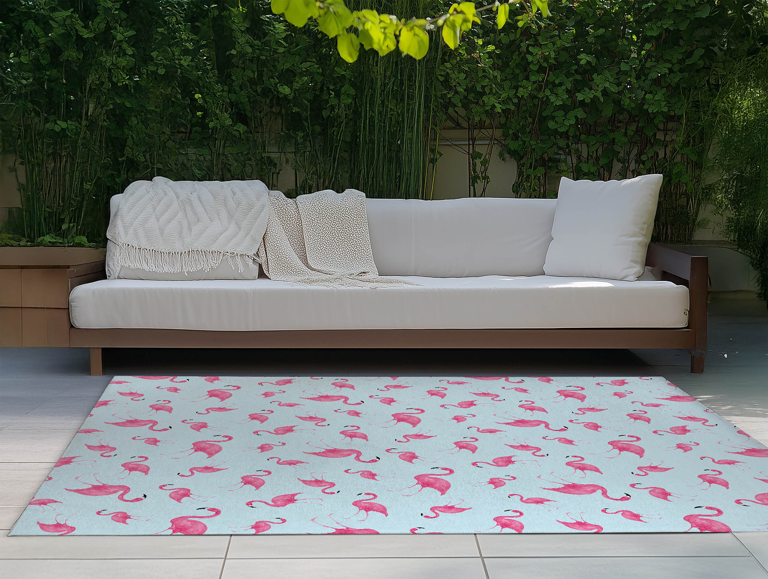 Christopher's Corner Summer Flamingo Outdoor Rug - Wayfair Canada