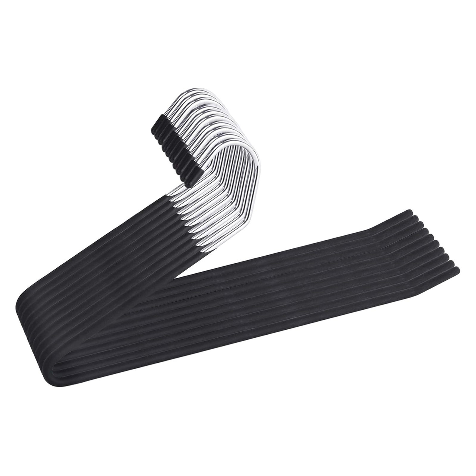 Rebrilliant Non-Slip Open-Ended Pants Hangers With Rubber Coating ...