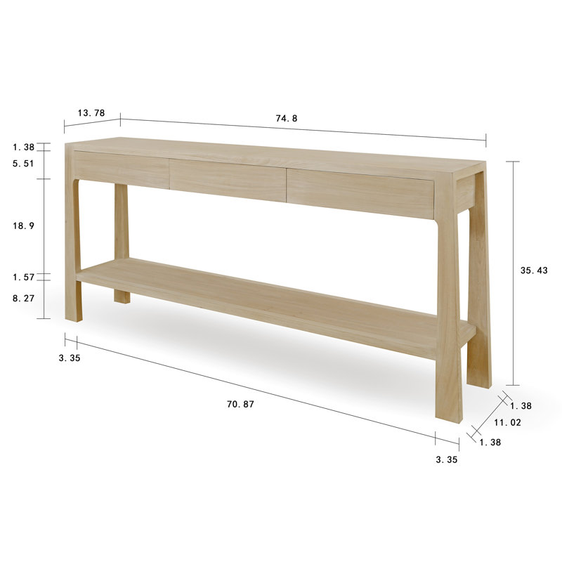 Lily's Living 78" Console Table | Wayfair