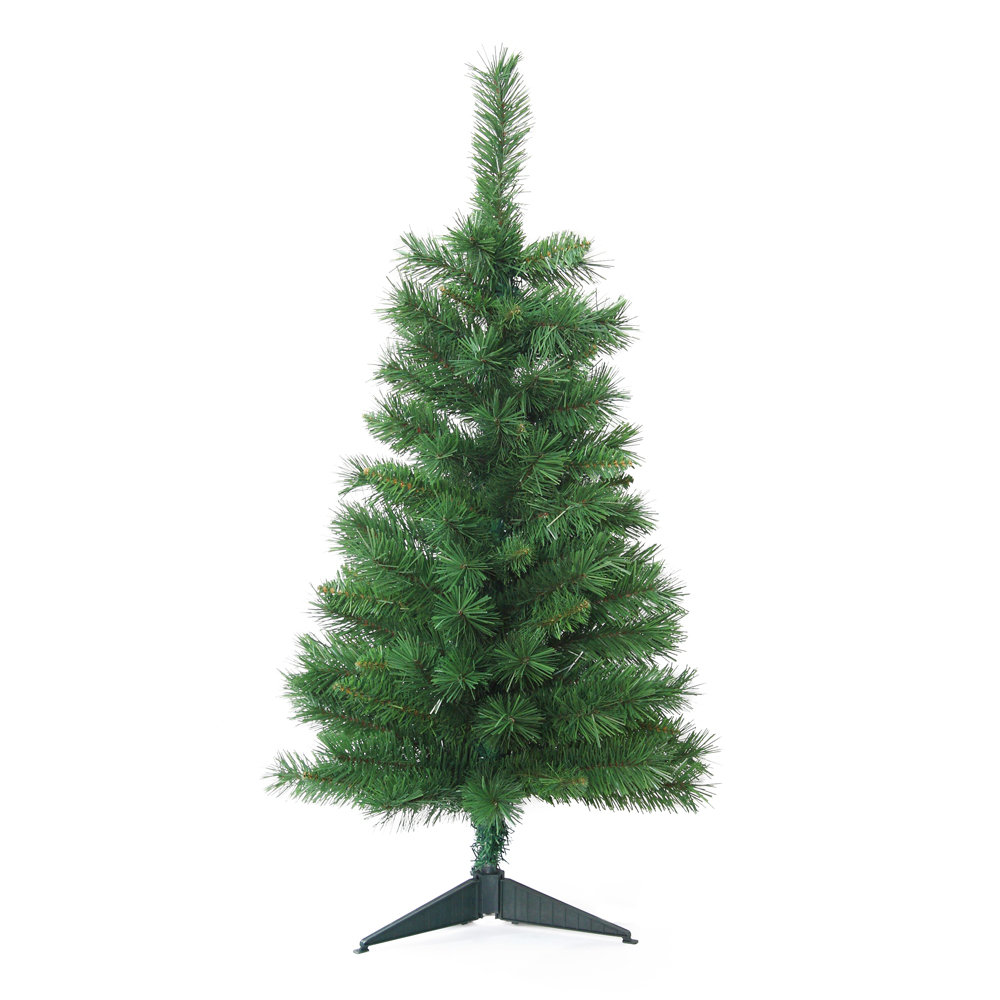 The Holiday Aisle® 3' Green Pine Christmas Tree & Reviews | Wayfair