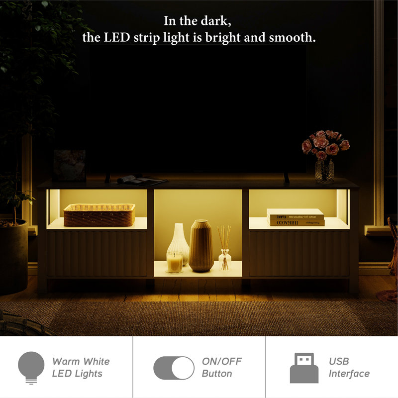 Wrought Studio™ Damas TV Stand for TVs up to 75" | Wayfair