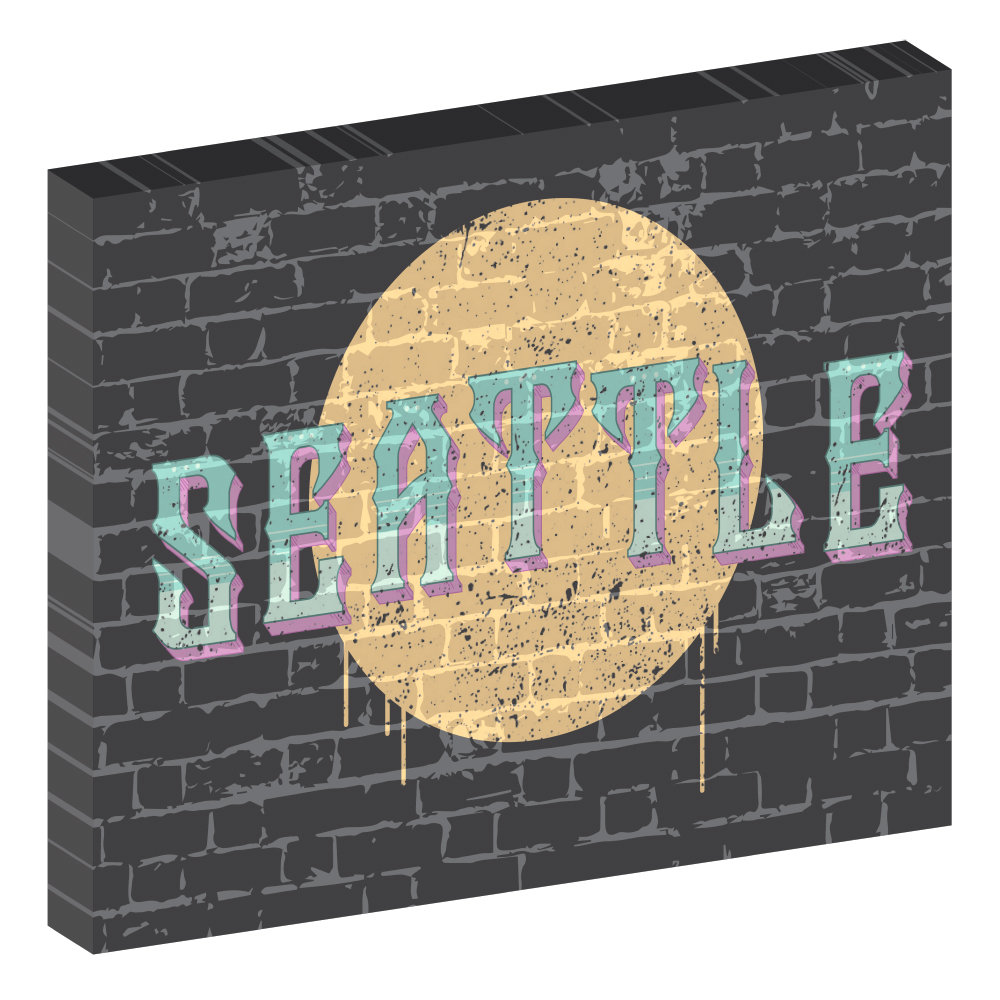 Second Story Collection Seattle Vintage Graffiti Art, Graphic Art ...