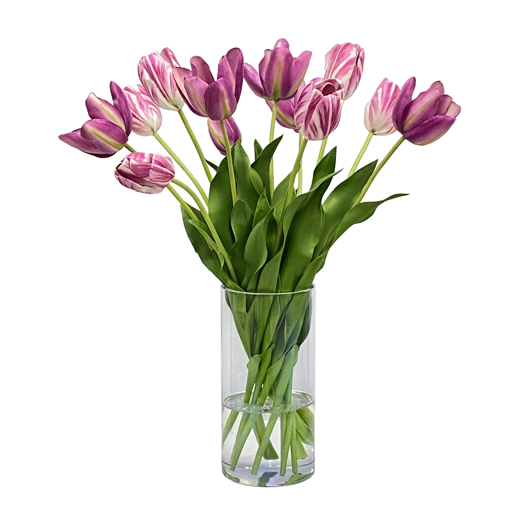 Winward Silks Tulip Centerpiece in Vase | Perigold