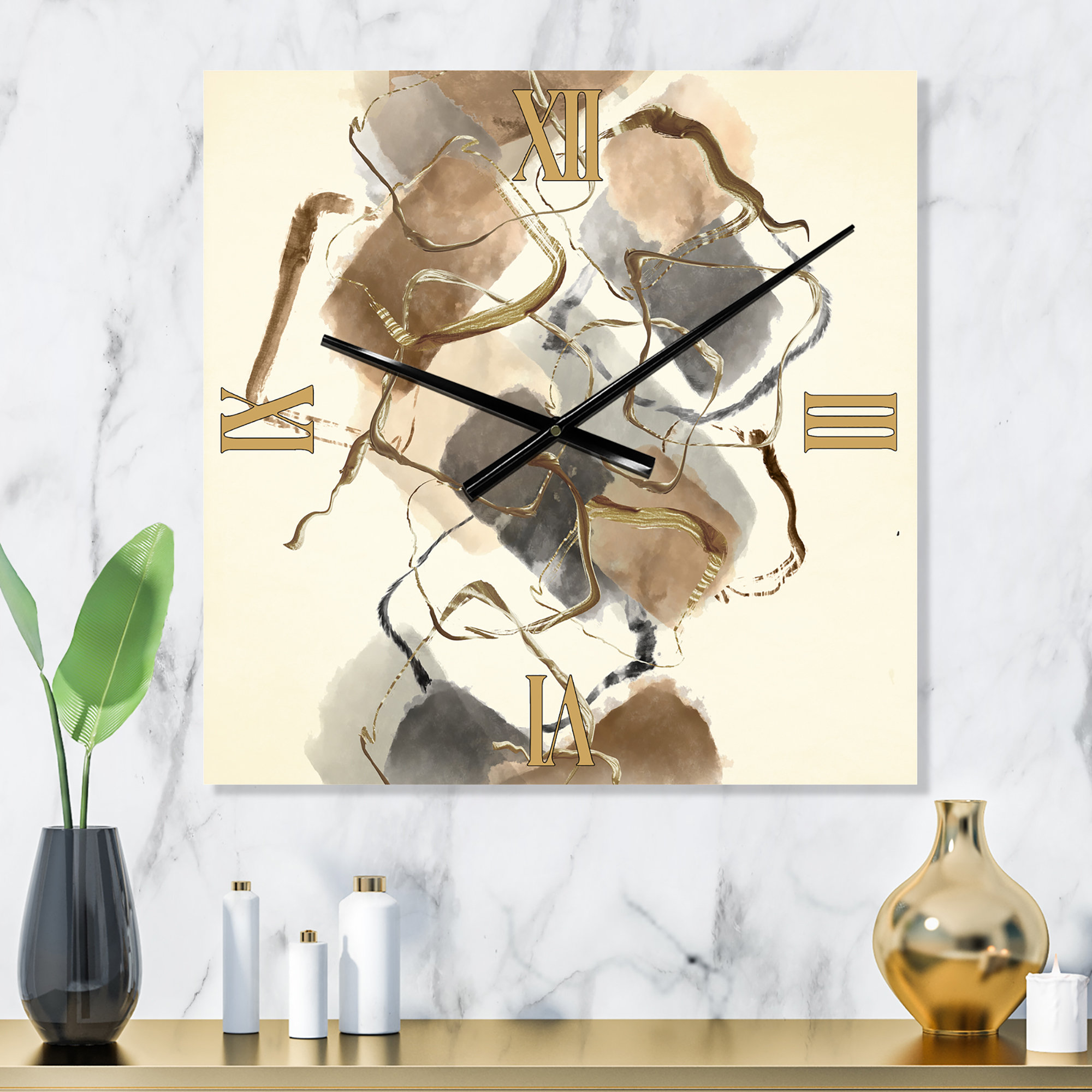 East Urban Home Dinyo Wall Clock - Wayfair Canada